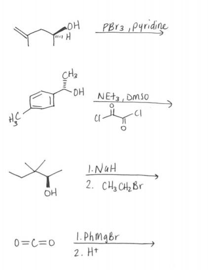 Solved Reactions (41 pts, 2 pts each, 1 pt for | Chegg.com
