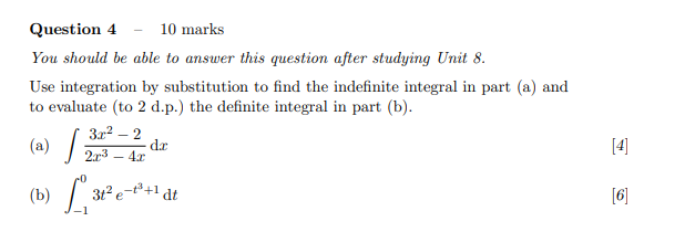 Solved Question 4 10 marks You should be able to answer this | Chegg.com