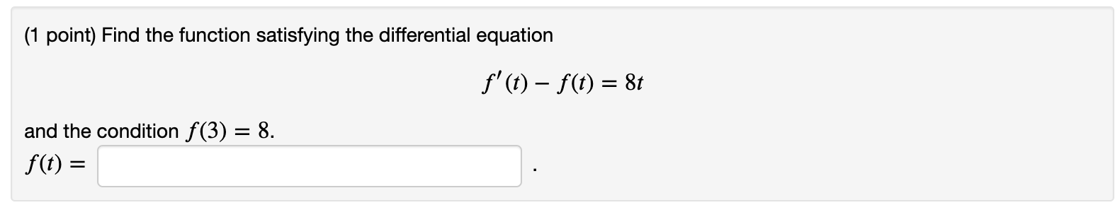 Solved Find the function satisfying the differential | Chegg.com