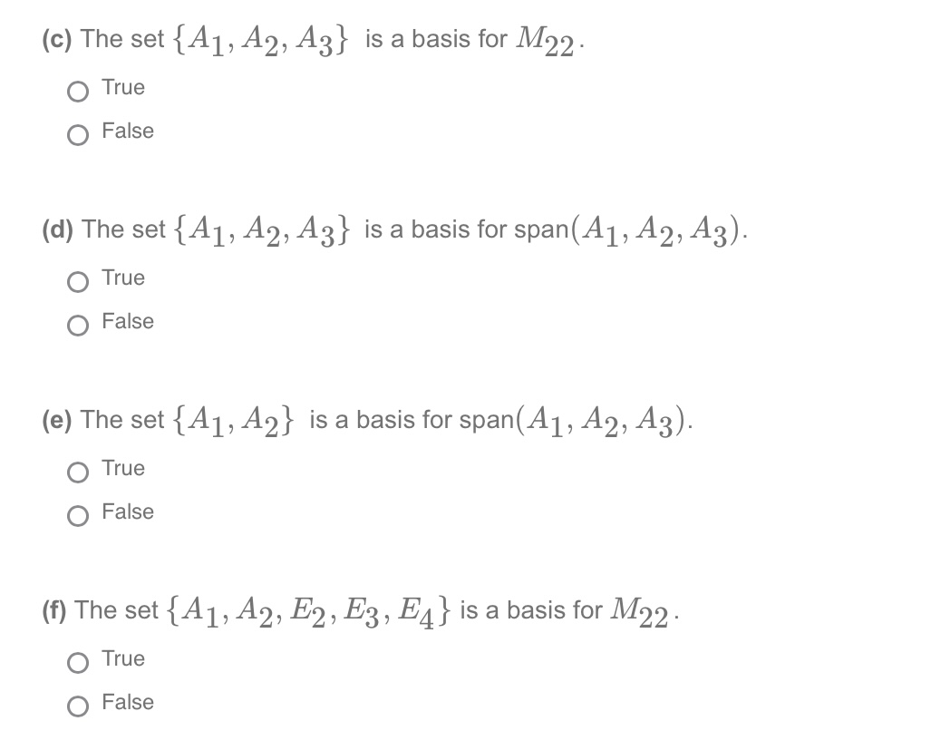 Solved Let A1=(21−42),A2=(−4−354),A3=(−2−216) be matrices in | Chegg.com