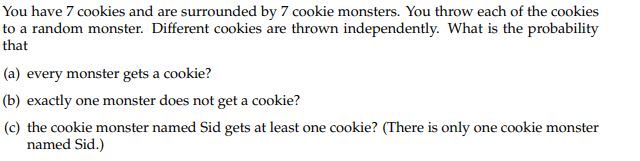 Solved You have 7 ﻿cookies and are surrounded by 7 ﻿cookie | Chegg.com