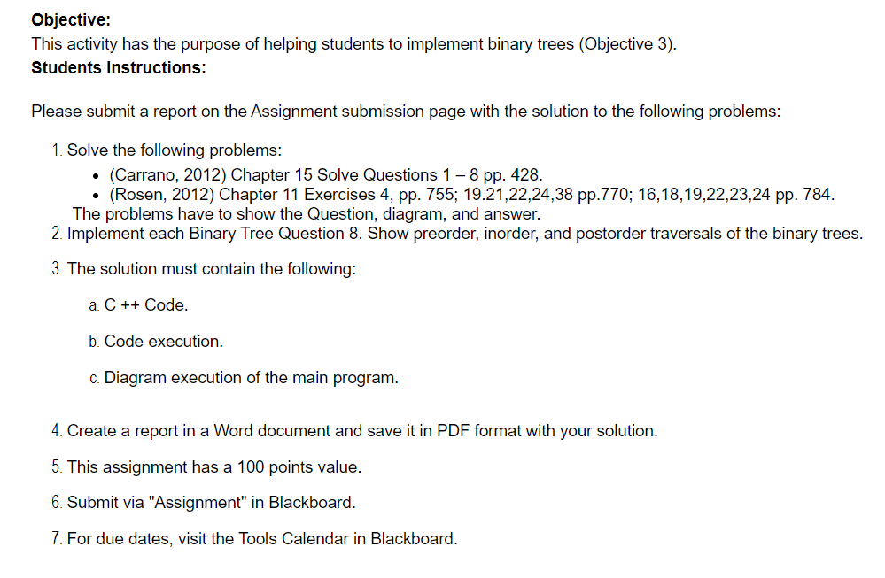 Solved This activity has the purpose of helping students to | Chegg.com