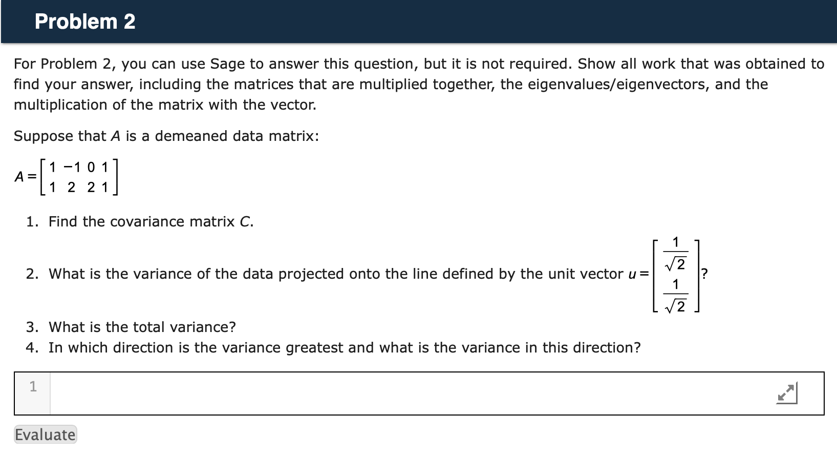 Solved Problem 2For Problem 2, ﻿you can use Sage to answer | Chegg.com