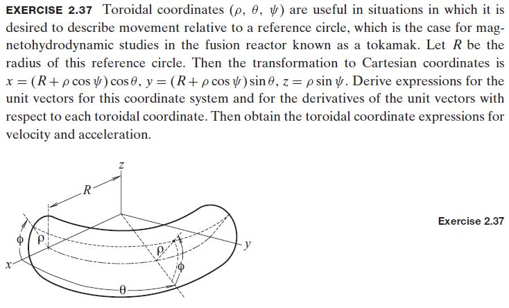 Solved EXERCISE 2.37 Toroidal coordinates (p, θ, ψ) are | Chegg.com