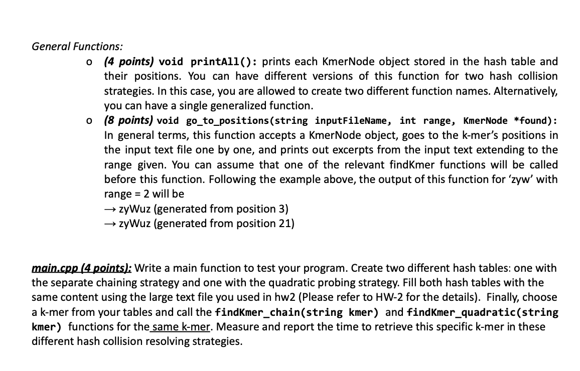 Solved General Functions:o (4 ﻿points) ﻿void printAll(): | Chegg.com