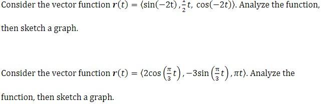 Solved Consider the vector function | Chegg.com