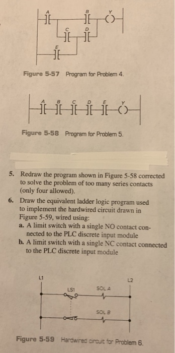 Solved 8 Figure 5-57 Program for Problem 4 B C DE HJE- | Chegg.com