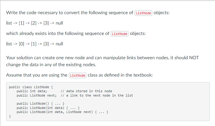 Solved Write the code necessary to convert the following | Chegg.com