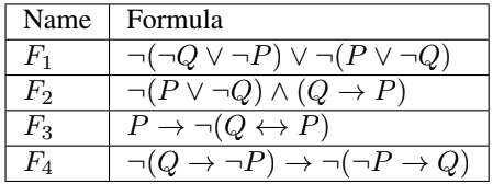 Solved Consider the following propositional formulas:Select | Chegg.com