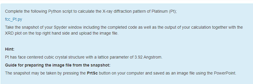 Complete the following Python script to calculate the | Chegg.com