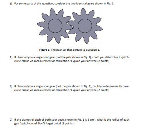 Solved 1) For some parts of this question, consider the two | Chegg.com