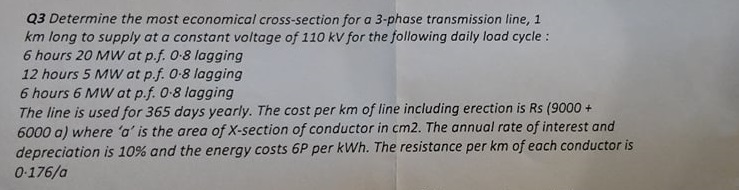 Solved Q3 Determine the most economical cross-section for a | Chegg.com