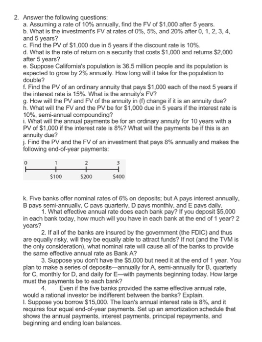 Solved 2. Answer the following questions: a. Assuming a rate | Chegg.com