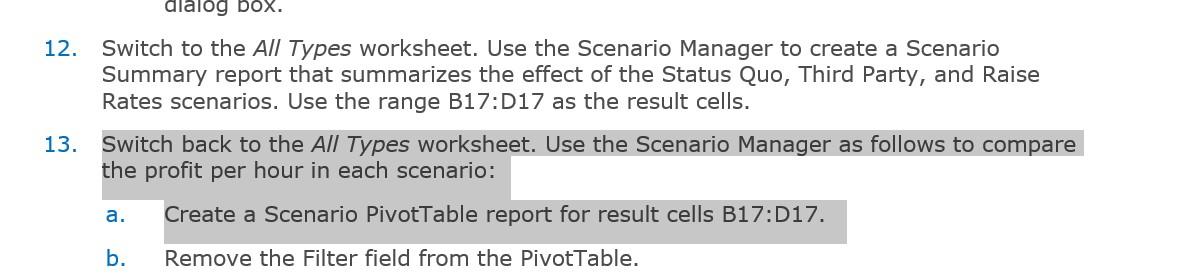 Solved Switch back to the All Types worksheet. Use the | Chegg.com