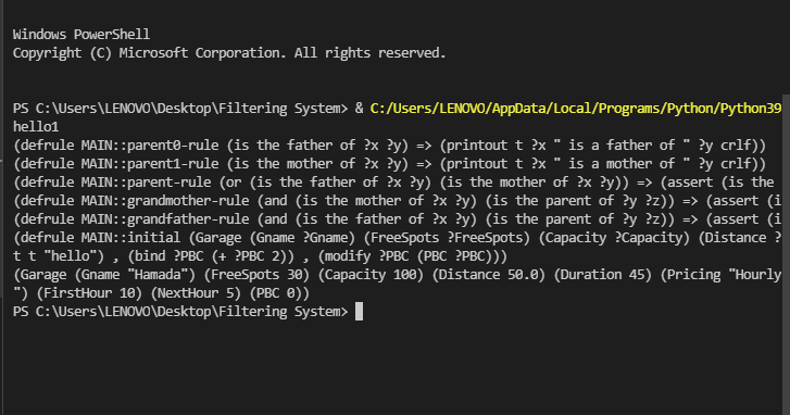 Solved I am trying to code using pyclips and here is a | Chegg.com