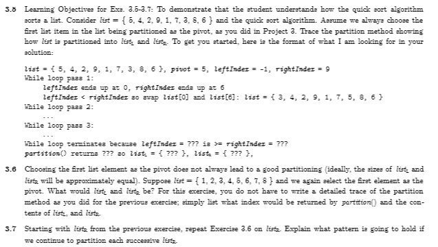 "3.5 Learning Objectives for Exs. 3.5-3.7: | Chegg.com
