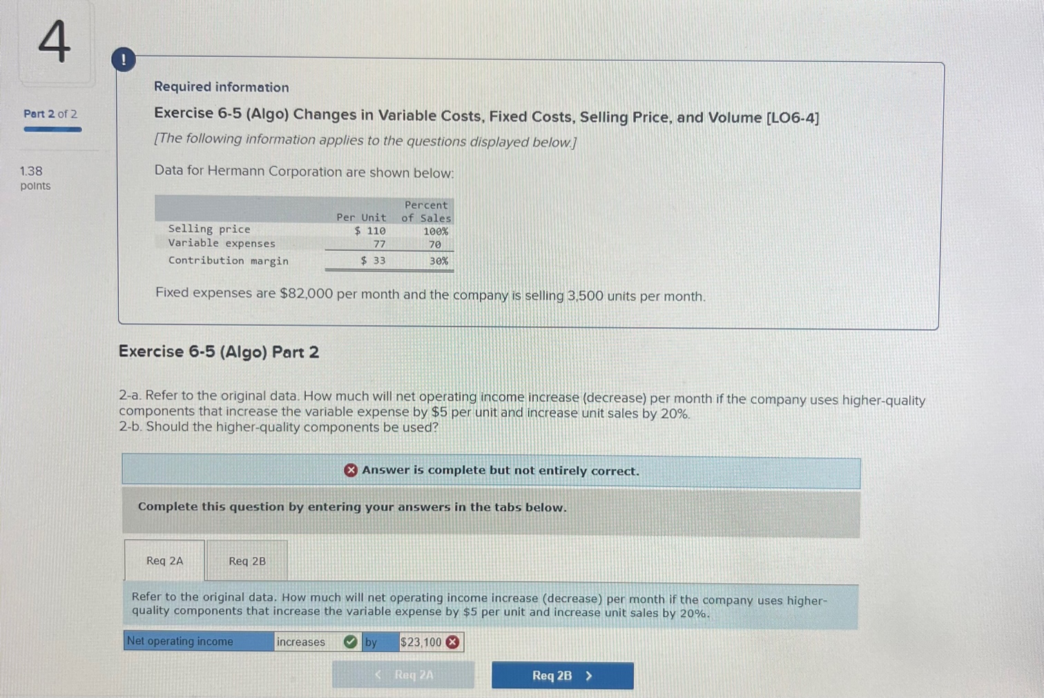 Solved Required information Exercise 6-5 (Algo) Changes in | Chegg.com
