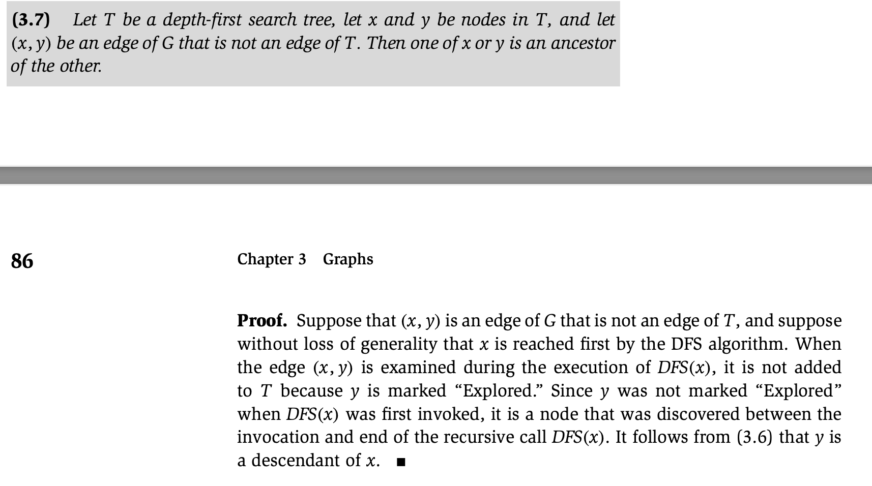 Solved 2. (50) [BFS tree and DFS tree properties] (Modified | Chegg.com