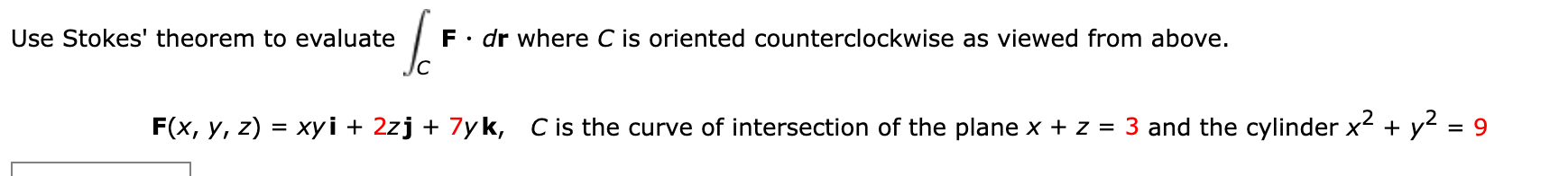 Solved Use Stokes' theorem to evaluate \\( \\int_{C} | Chegg.com