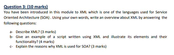 Solved Question 3: (10 marks) You have been introduced in | Chegg.com