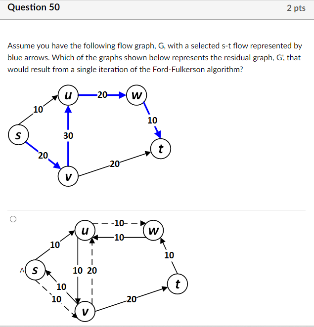 Solved Assume you have the following flow graph, G, with a | Chegg.com