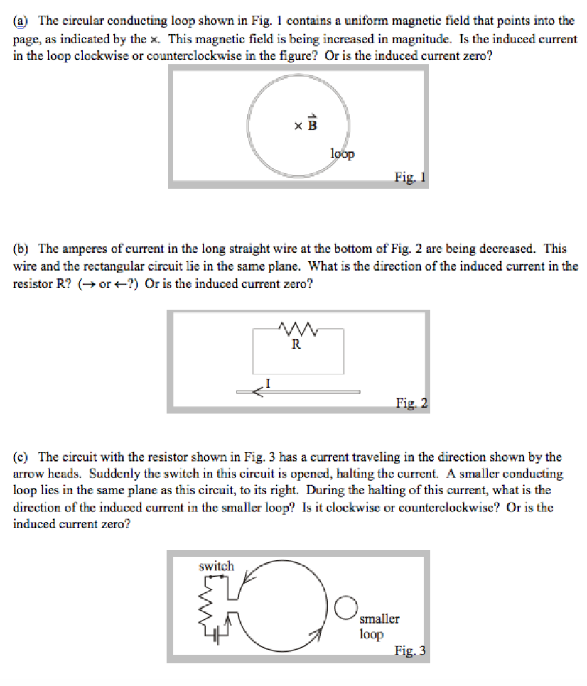 Solved (a) The circular conducting loop shown in Fig. 1 | Chegg.com
