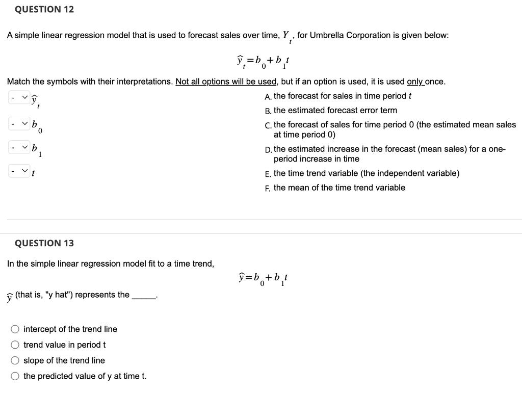 Solved A simple linear regression model that is used to | Chegg.com