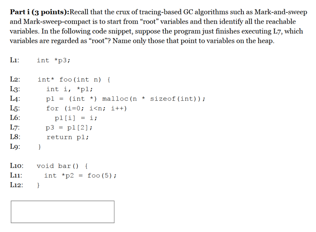 Part i (3 points):Recall that the crux of | Chegg.com