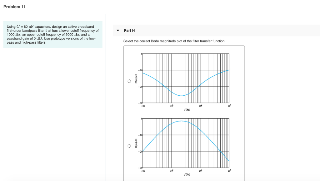 Solved Problem 11 Using C 80 Nf Capacitors Design An