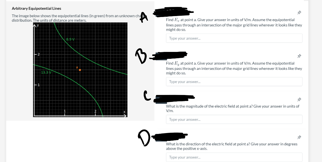 Solved Arbitrary Equipotential Lines The image below shows | Chegg.com
