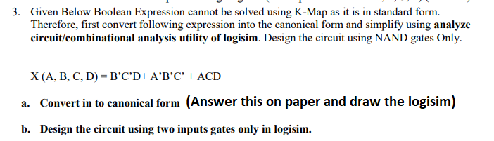 Solved 3. Given Below Boolean Expression cannot be solved | Chegg.com