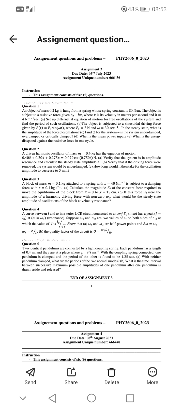 Solved - This assignment consists of five (5) questions. | Chegg.com
