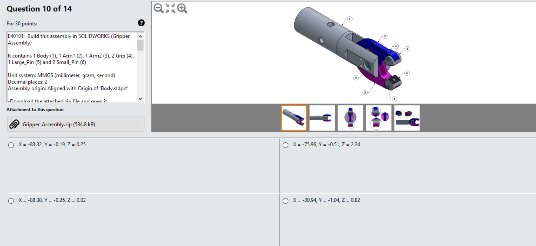 (Get Answer) - E40101: Build this assembly in SOLIDWORKS (Gripper Assembly) It...| Transtutors