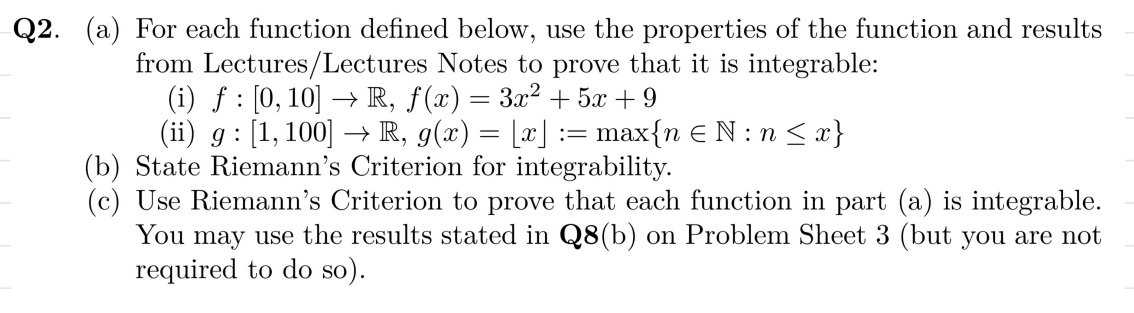 Q2. (a) For each function defined below, use the | Chegg.com
