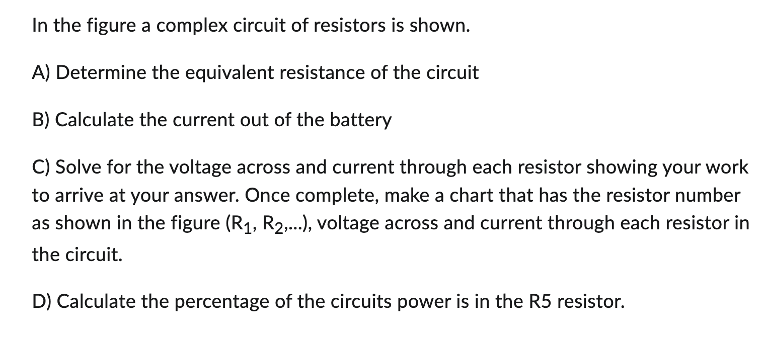 Solved In the figure a complex circuit of resistors is | Chegg.com