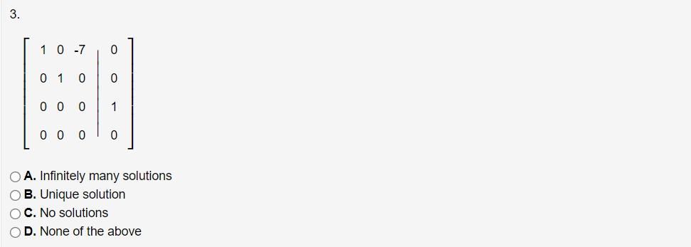 Solved (1 point) The reduced row-echelon forms of the | Chegg.com