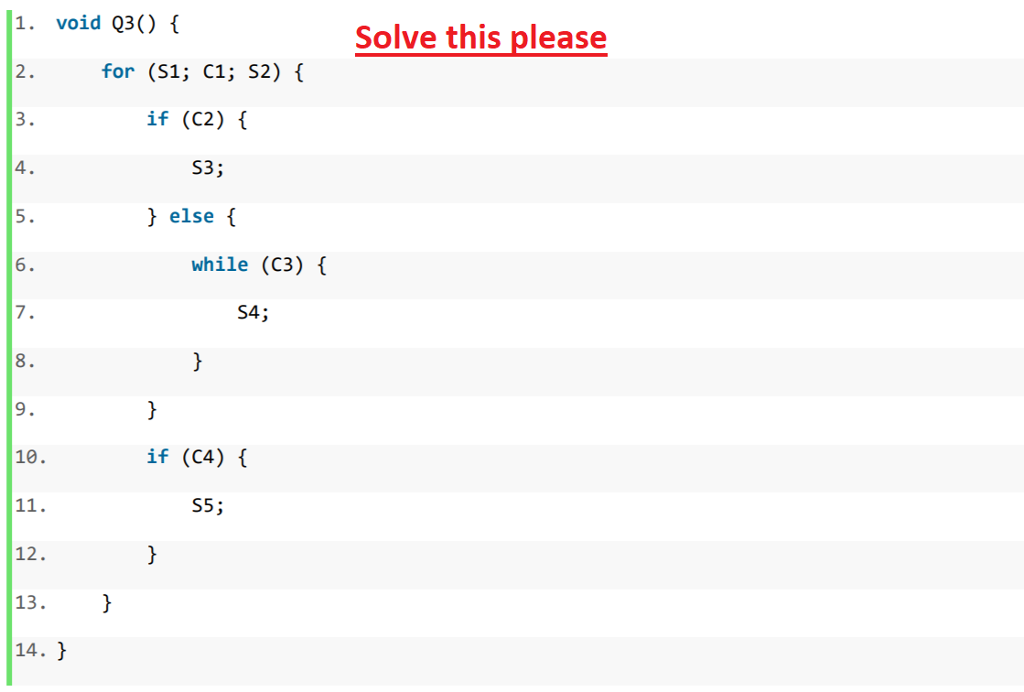 Solved 1) construct a set of independent paths through the | Chegg.com