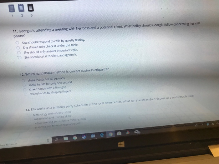 Solved 6. When is the appropriate time to arrive for a | Chegg.com