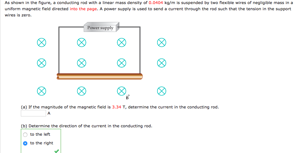 Solved As shown in the figure, a conducting rod with a | Chegg.com
