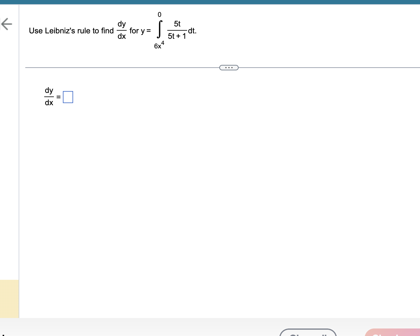 Solved Use Leibniz's rule to find dydx ﻿for | Chegg.com