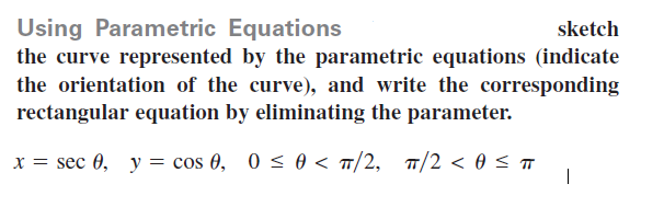 Solved Using Parametric Equations sketch the curve | Chegg.com
