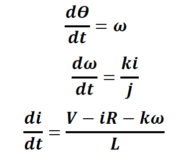 Solved With the DC motor model of formula (1), write the | Chegg.com