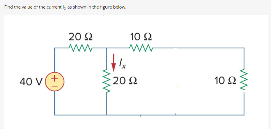 Solved Find the value of the current ly as shown in the | Chegg.com