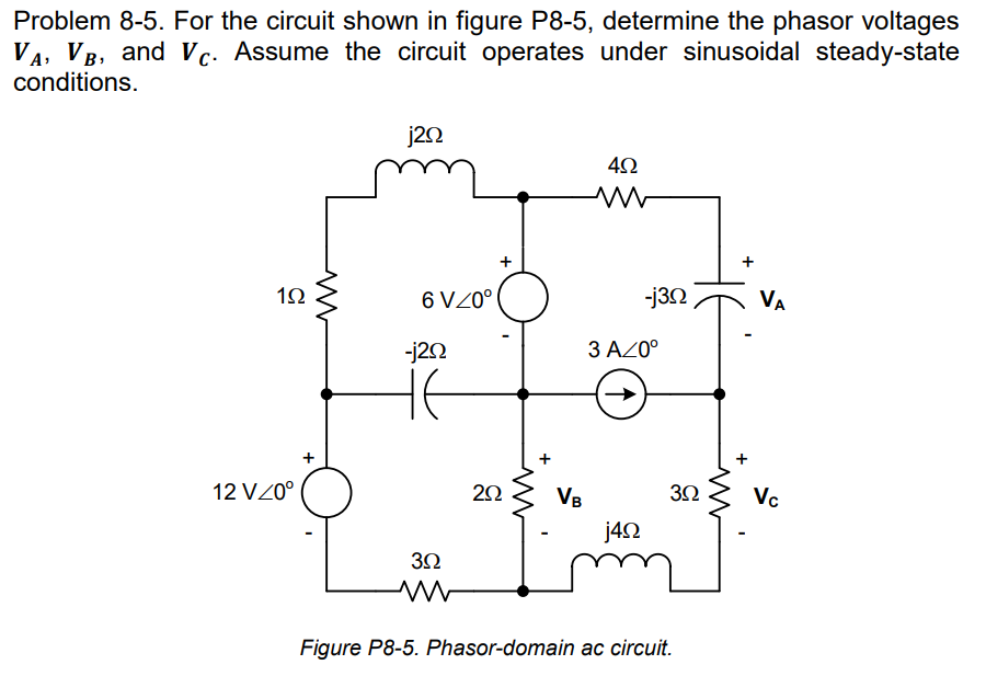 Solved Problem 8-5. For the circuit shown in figure P8-5, | Chegg.com Solved Problem 8-5. For the circuit shown in figure P8-5, | Chegg.com