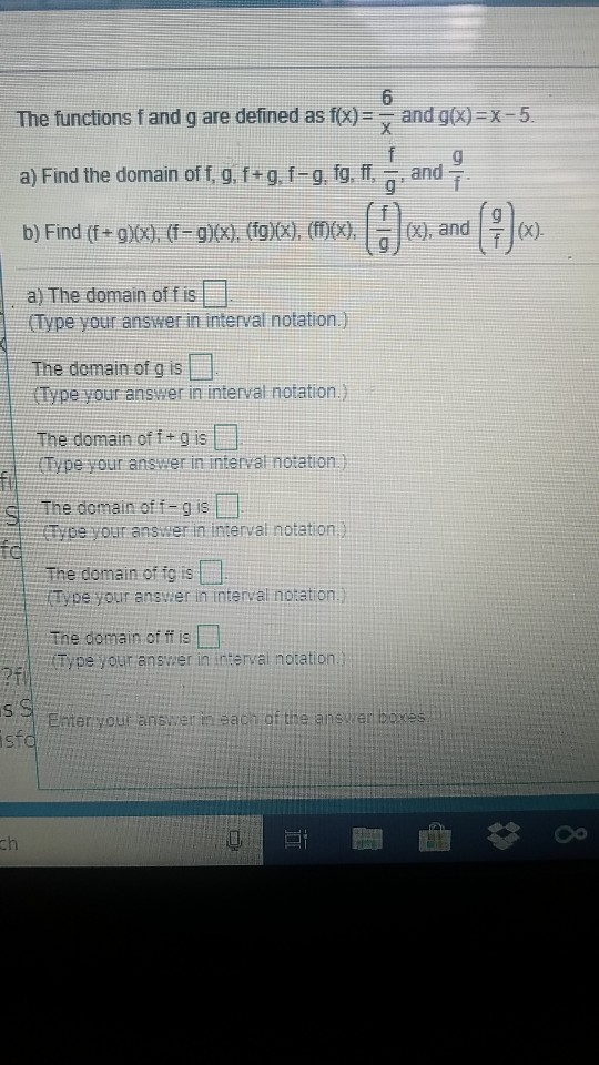 Solved The functions fand g are defined as f(x) = -and g(x)= | Chegg.com