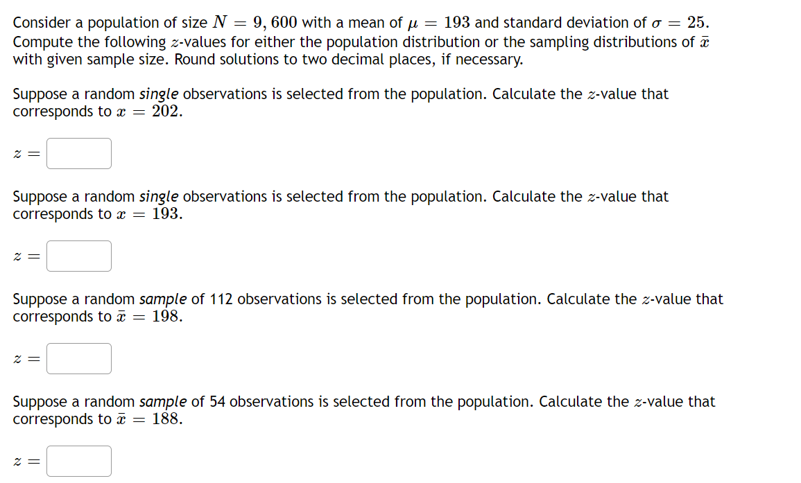 [Solved]: Consider a population of size ( N=9,600 ) with