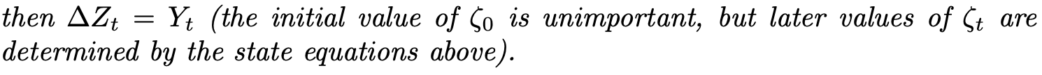Solved Let μ=1−∑i=1pφic and yt=0∀t