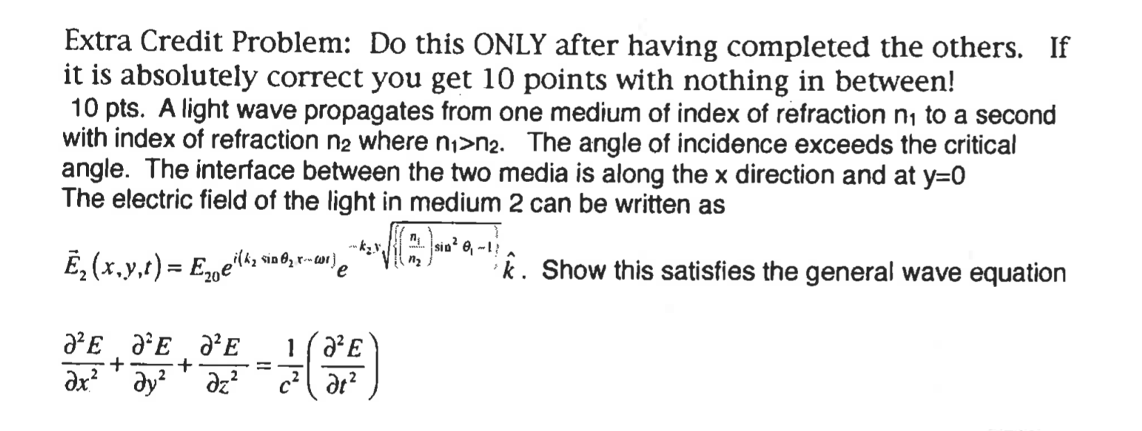 Solved Extra Credit Problem: Do this ONLY after having | Chegg.com