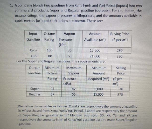 Solved (a) formulate an algebraic model for the problem. | Chegg.com