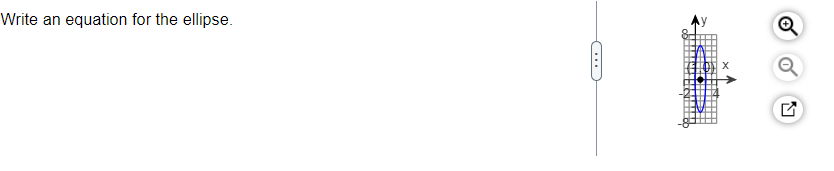 Write an equation for the ellipse. | Chegg.com
